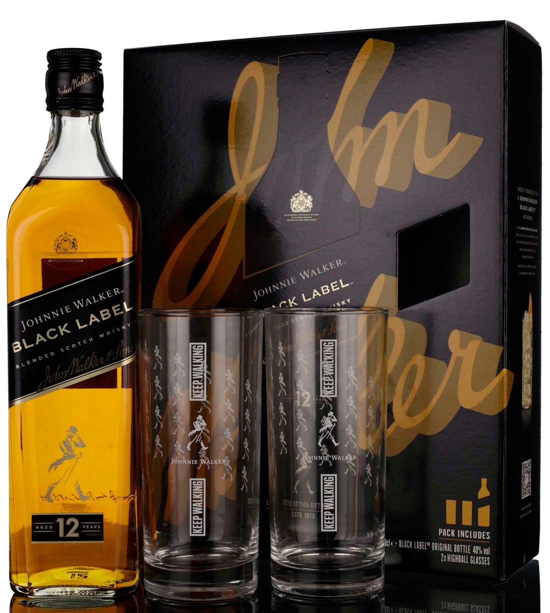 Johnnie Walker 12 Year Old - Black Label - Limited Edition Presentatio
