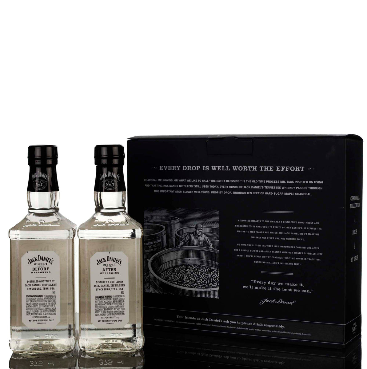 Jack Daniels Before & After Mellowing
