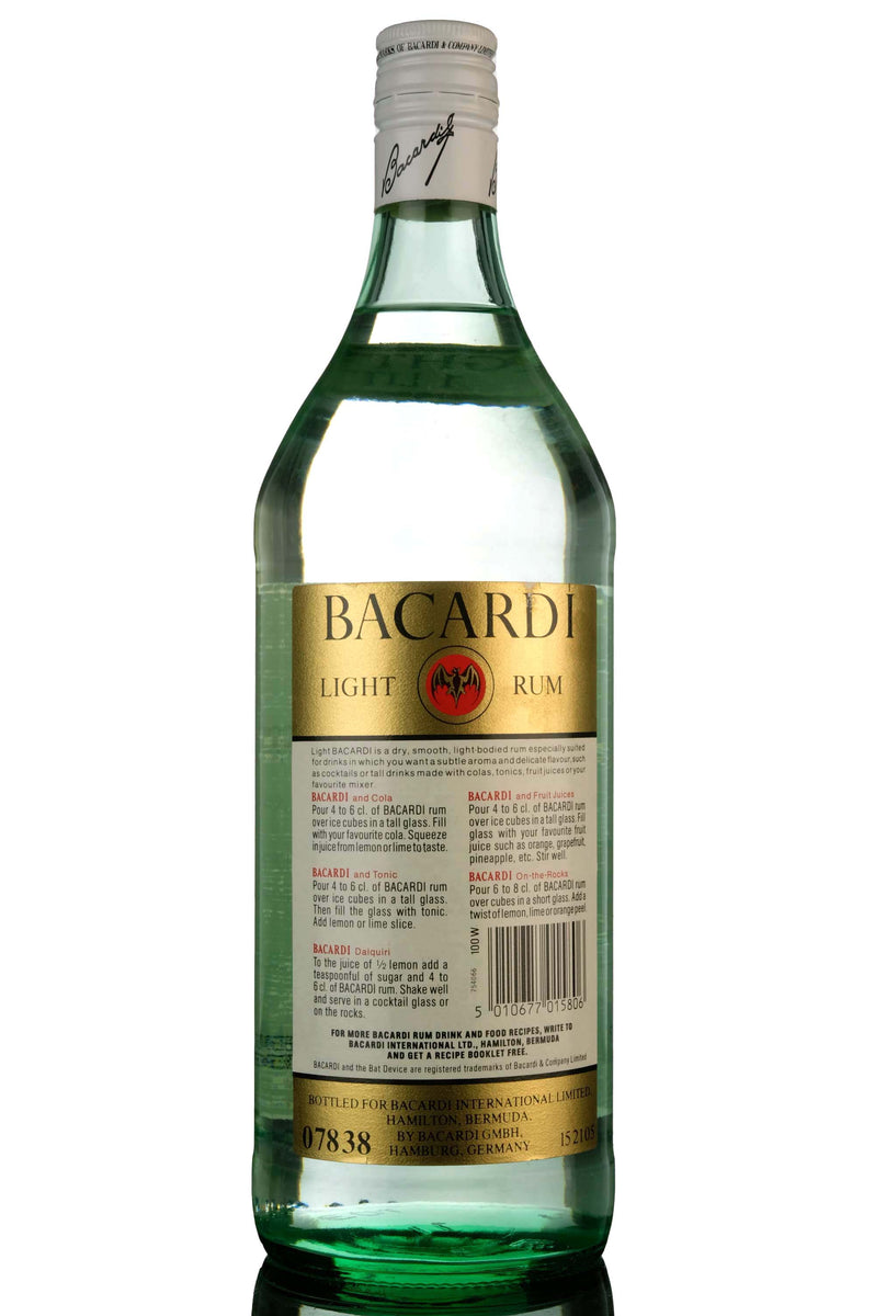 Bacardi White Rum - 1 Litre