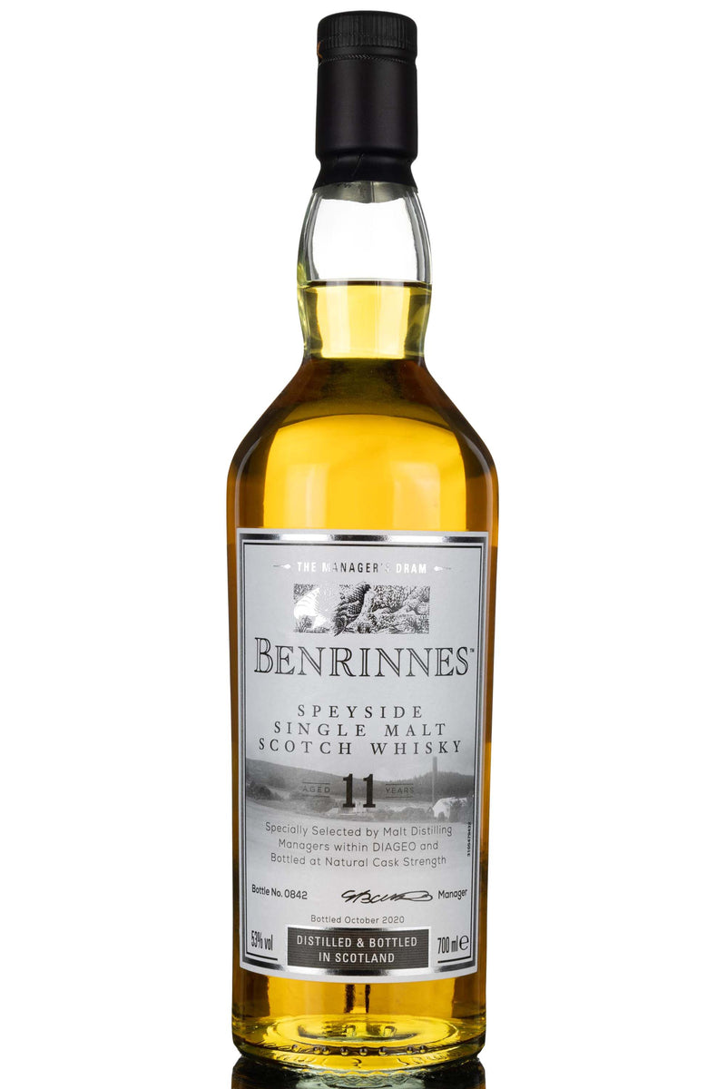 Benrinnes 11 Year Old - Managers Dram 2020 Lot Id: 0924-218