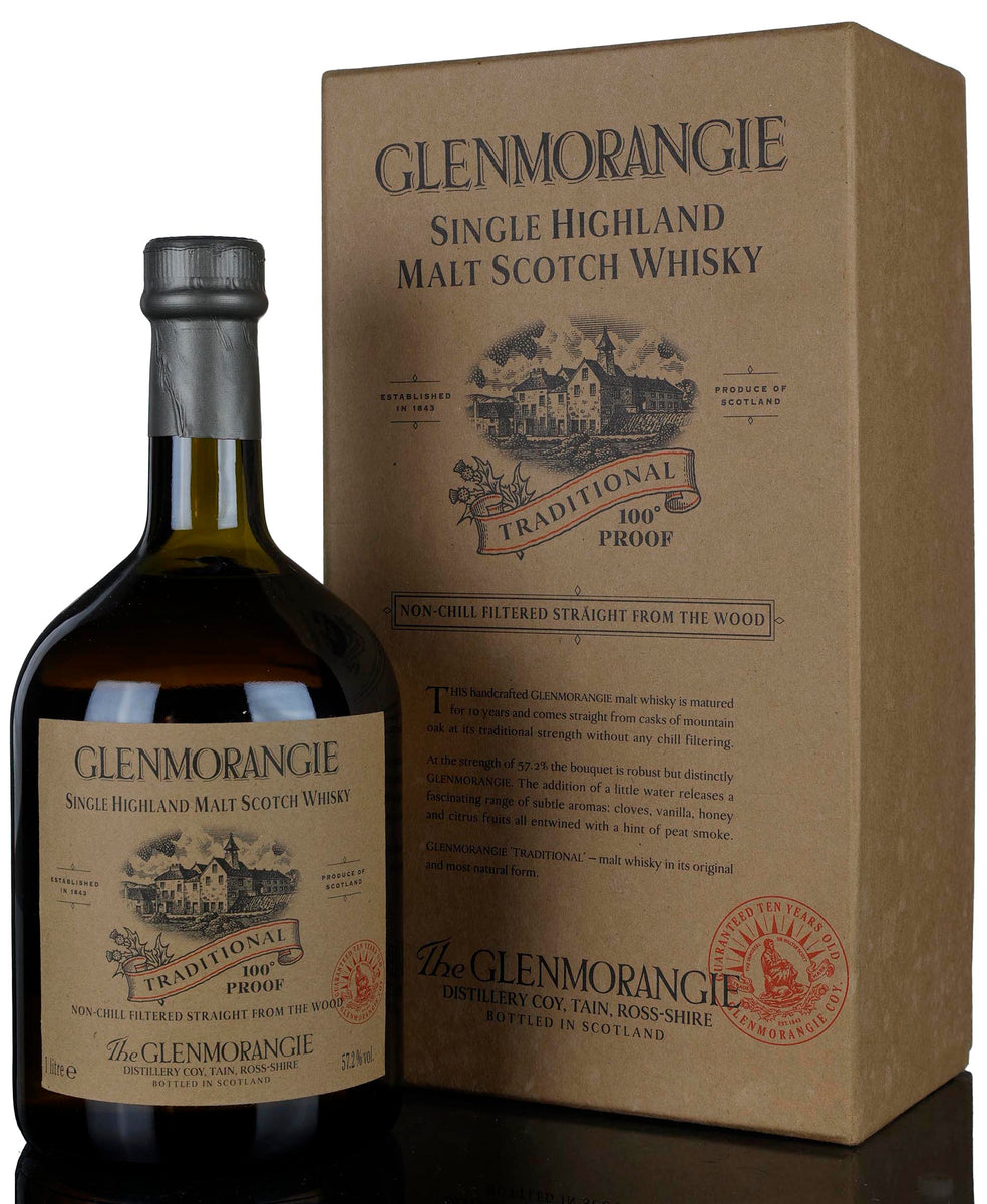 Glenmorangie 10 Year Old - Traditional - Early 2000s - 100 Proof - 1 L