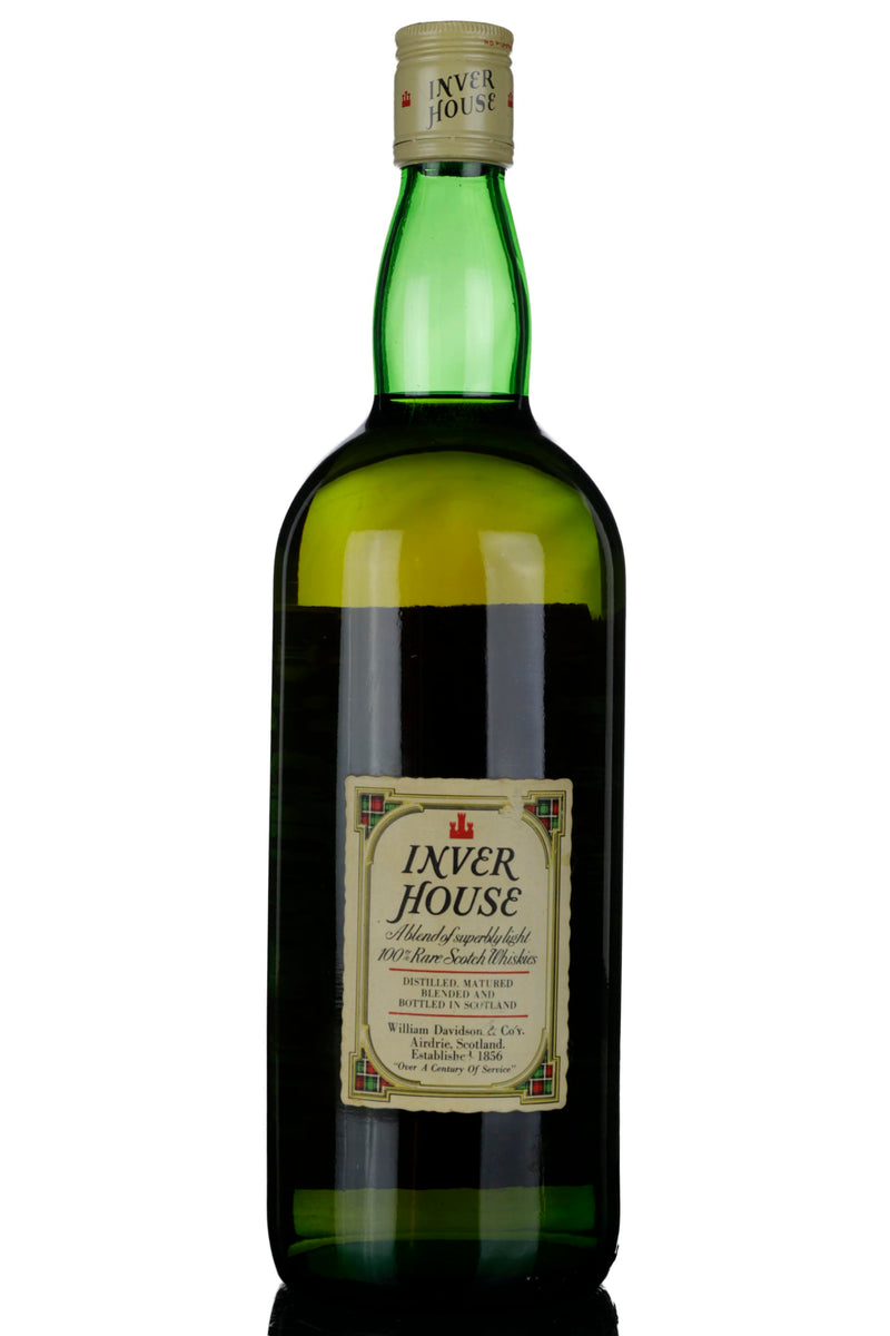 Inver House Green Plaid - 1980s - 1 Litre