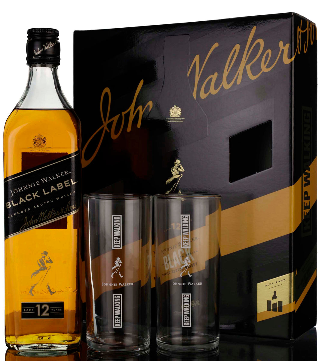 Johnnie Walker 12 Year Old - Black Label - Limited Edition Presentatio