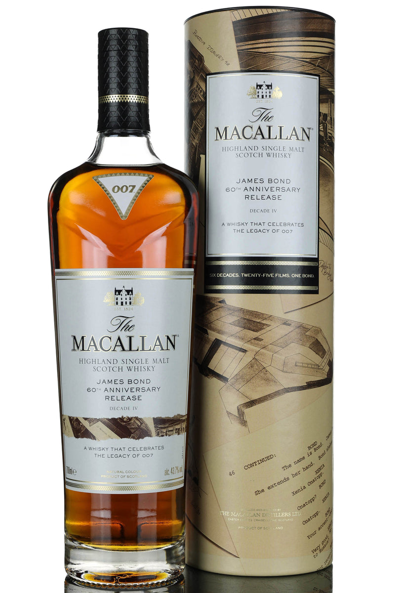 Macallan James Bond 007 60th Anniversary Release - Decade IV - 2022 Re