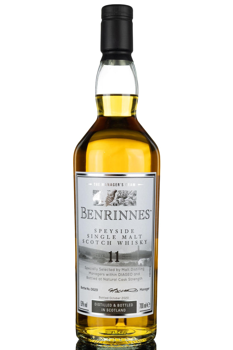Benrinnes 11 Year Old - Managers Dram 2020 Lot Id: 0625-105