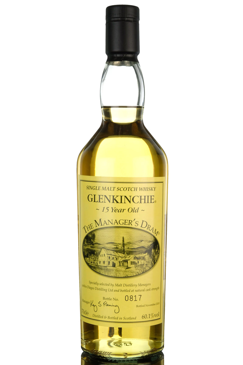 Glenkinchie 15 Year Old - Managers Dram 2010 Lot Id: 1023-1224