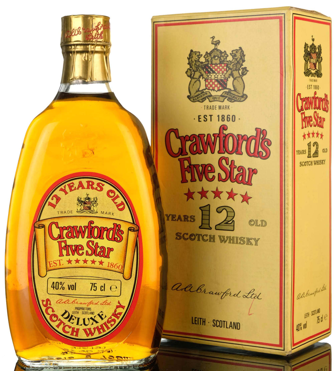 Crawfords 12 Year Old - 5 Star - 1980s Lot Id: 1023-1314