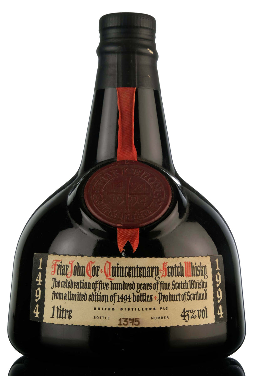 Friar John Cor Quincentenary Of Scotch Whisky 1494-1994 - 1 Litre Lot