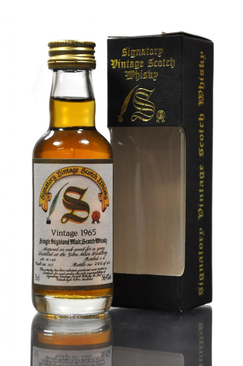 Glen Mhor 1965-1991- 26 Year Old - Signatory Vintage Miniature
