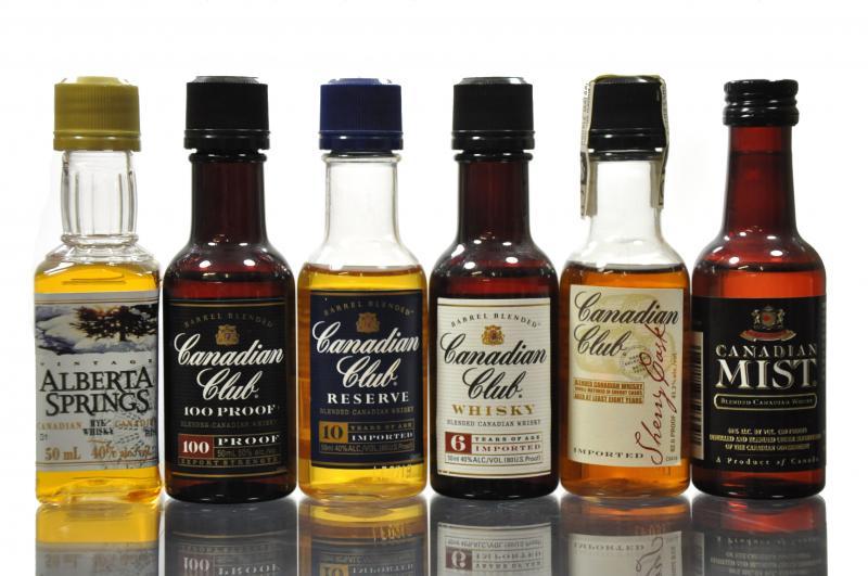 6 x Plastic Canadian Miniatures