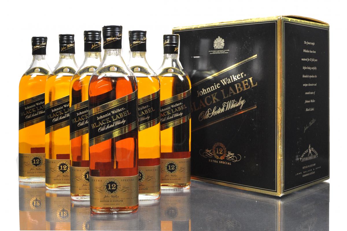 1 Case Of 6 x 75cl Johnnie Walker Black Label