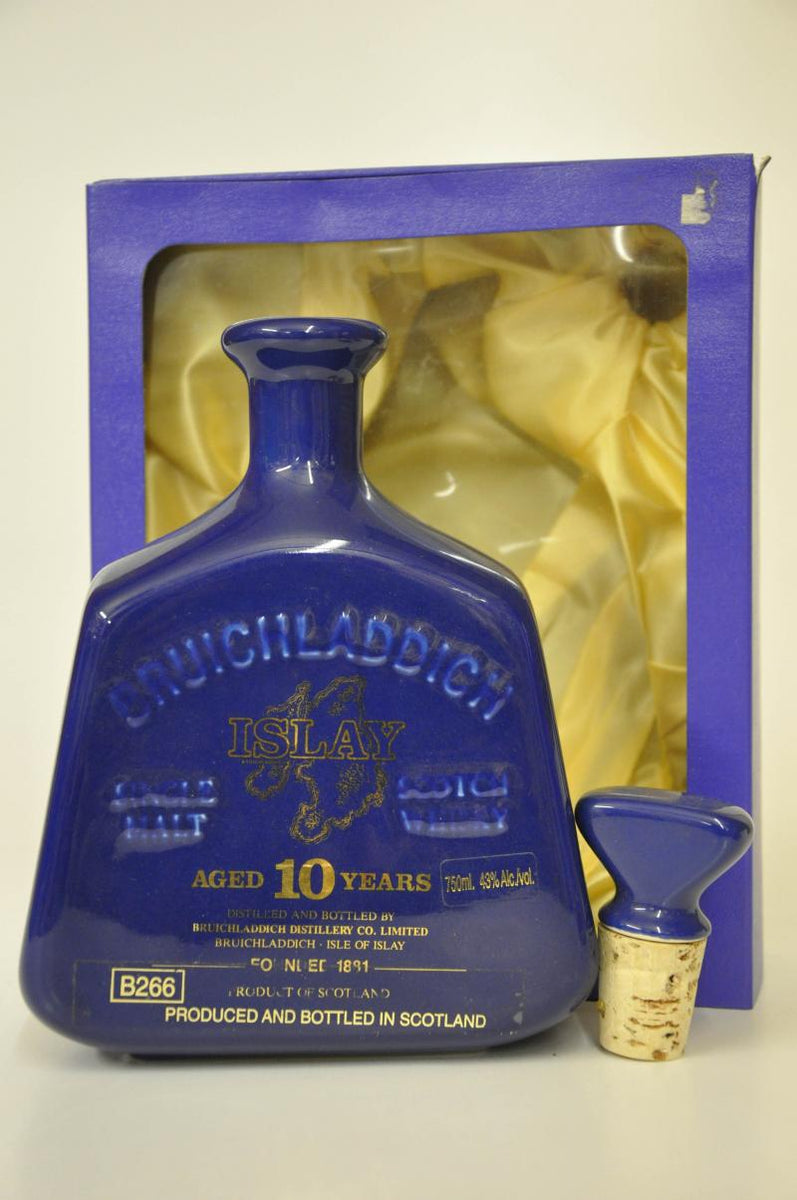 Bruichladdich 10 Year Old - Ceramic Decanter (South African B266)