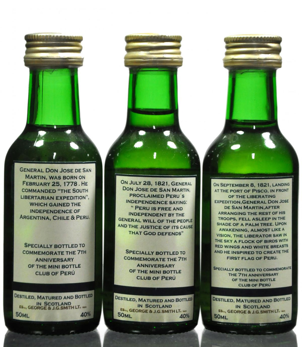 Glenlivet 7th Anniversary Of The Mini Bottle Club Peru Miniature Set