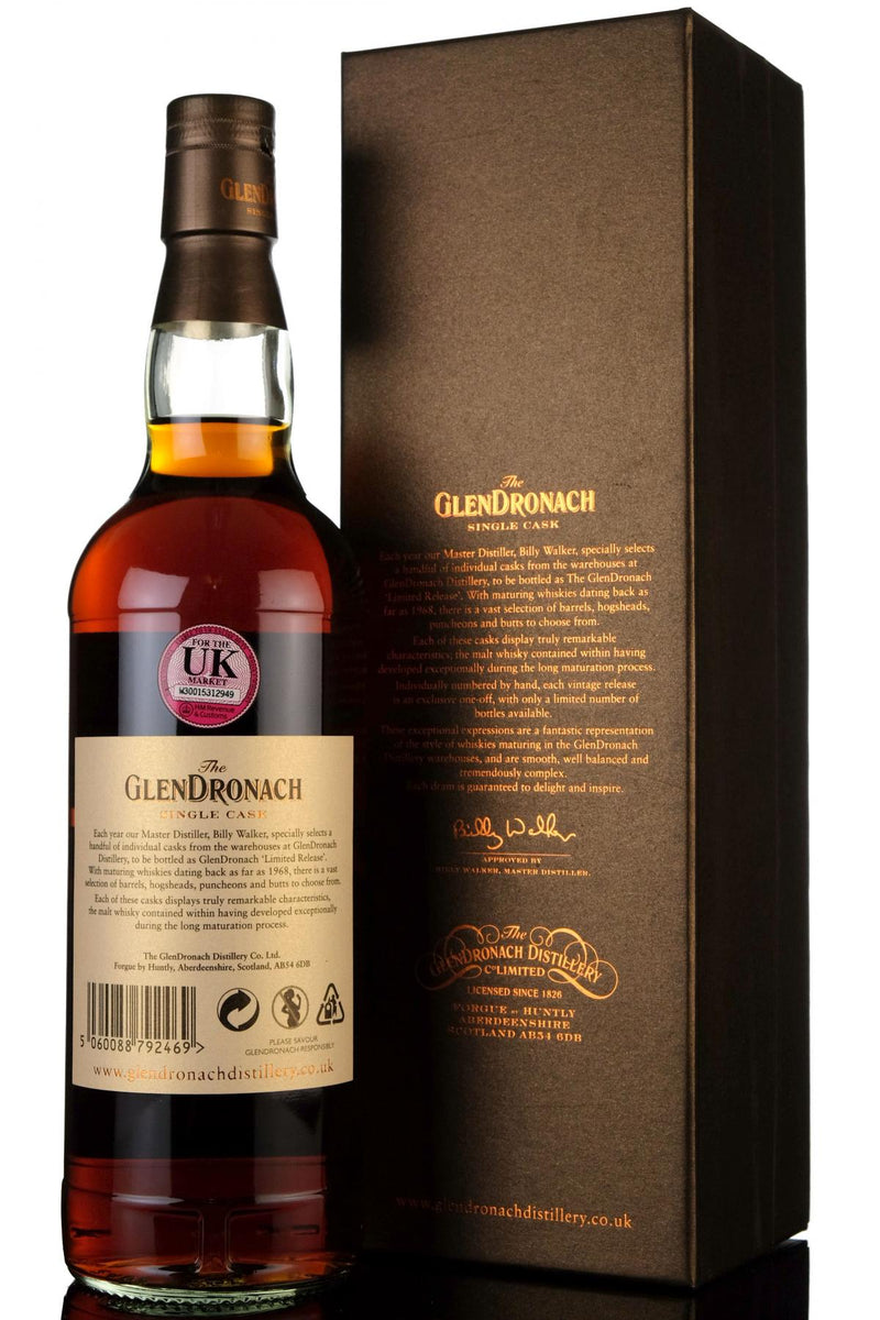 Glendronach 1990-2010 - 20 Year Old - Single Cask 2621 - Batch 2