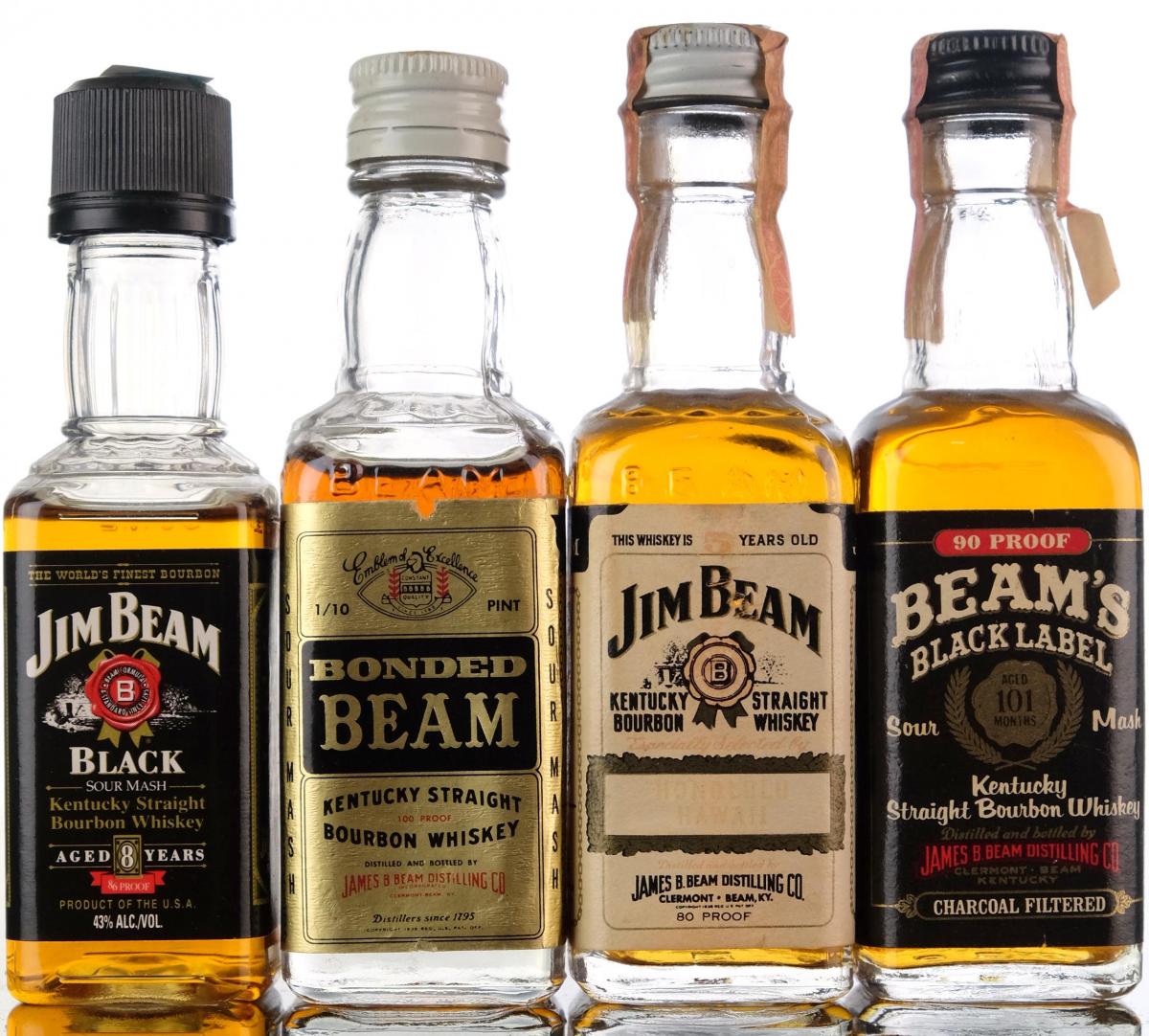 4 x Jim Beam Miniatures