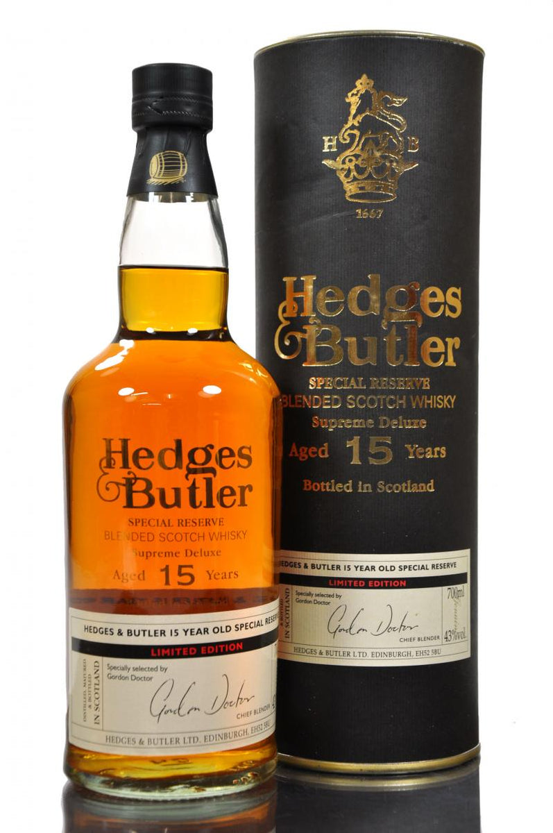 Hedges & Butler 15 Year Old